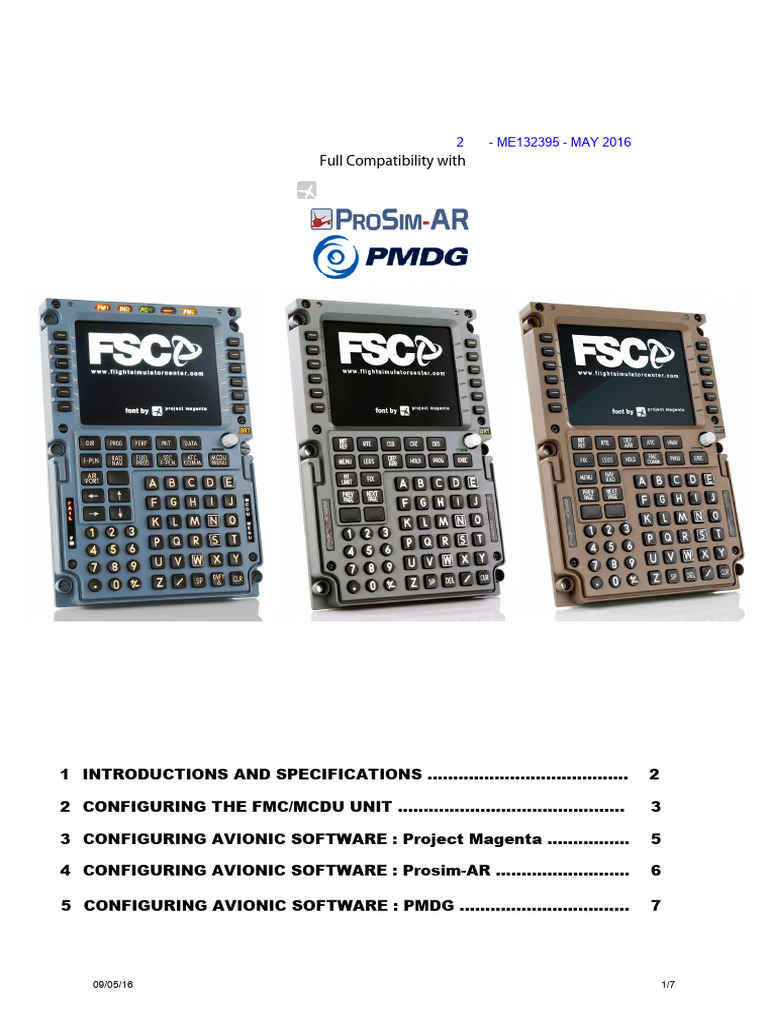 FSC FMC Mcdu Series Installation Configuration Manual Eng v2.0.1 ...