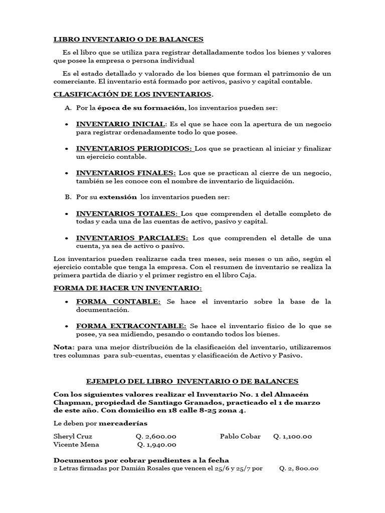 Contenido de Contabilidad | PDF