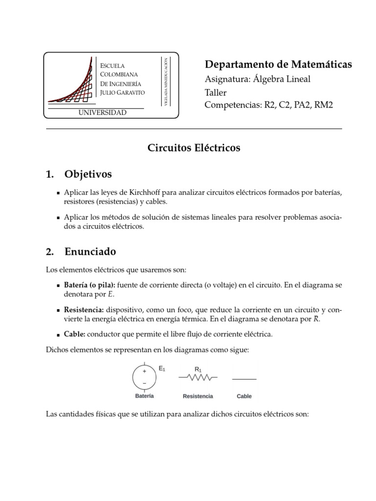 Taller Circuitos Electricos | PDF