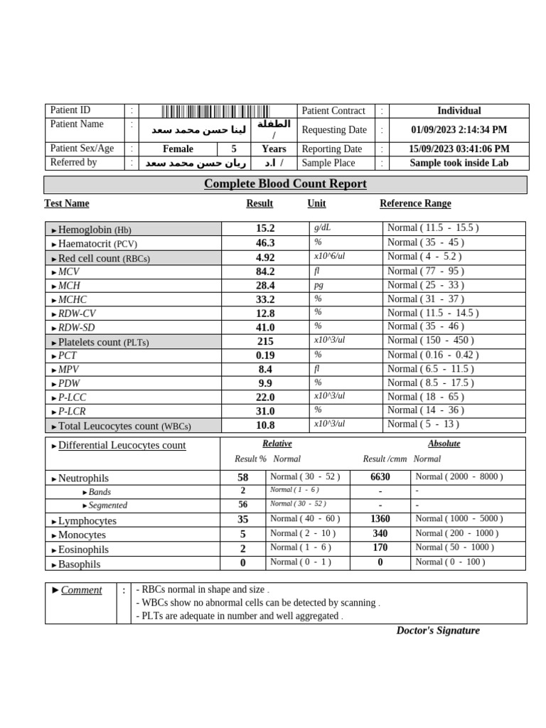 CBC - 7 - 12 Years | PDF