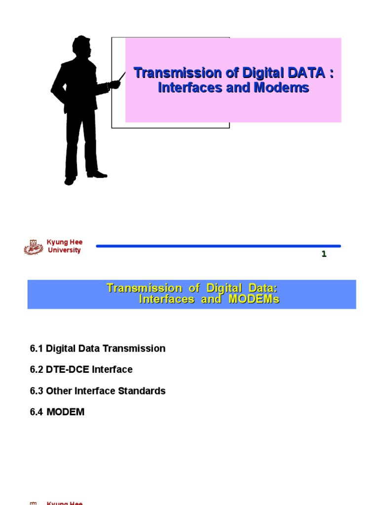 Chapter6 (Interfaces and Modem) | PDF | Modem | Modulation