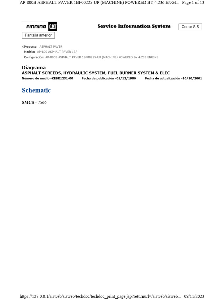 Asphalt Screed Ap800b | PDF