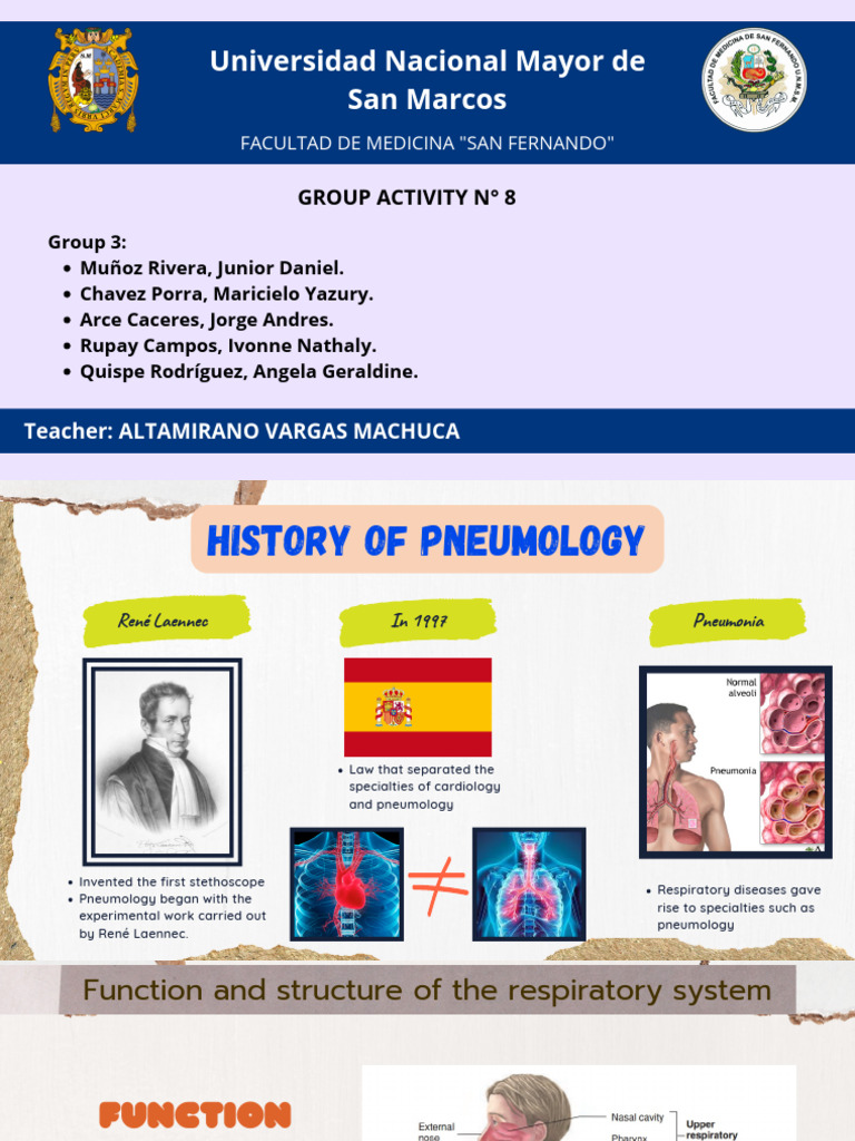 Group work 8 PNEUMOLOGY | PDF