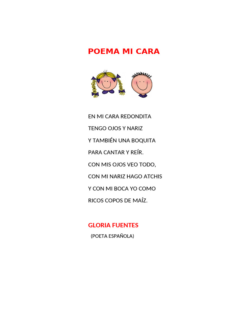 Poema Mi Cara | PDF