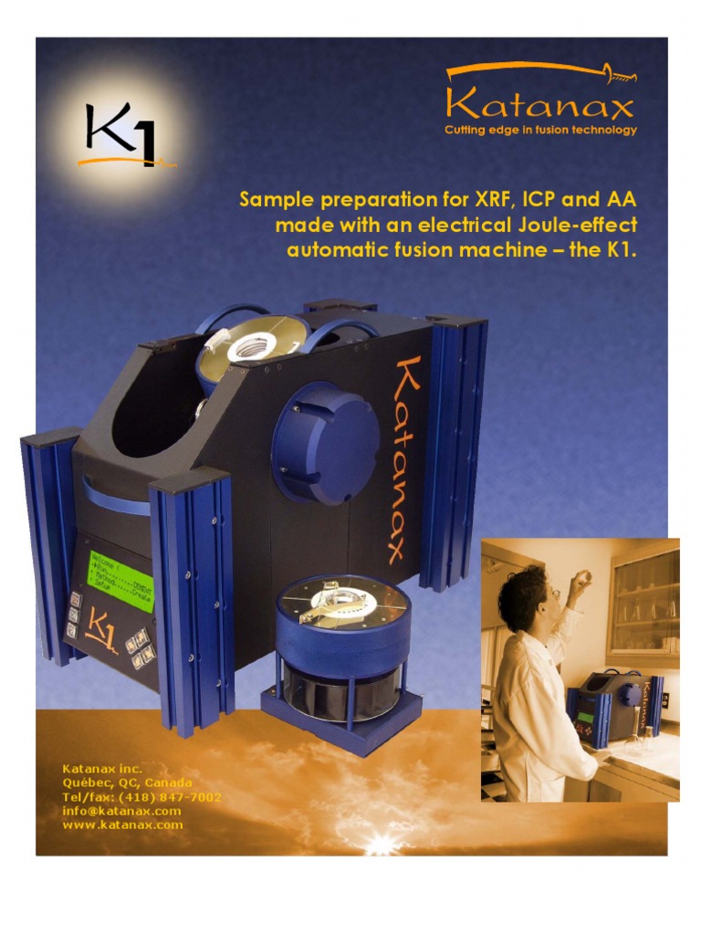 Sample Preparation For XRF, ICP and AA Made With An Electrical Joule ...