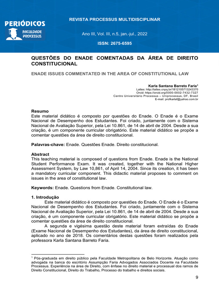 Admin,+Editor+Da+Revista,+05 +Artigo+Questoes+Enade | PDF