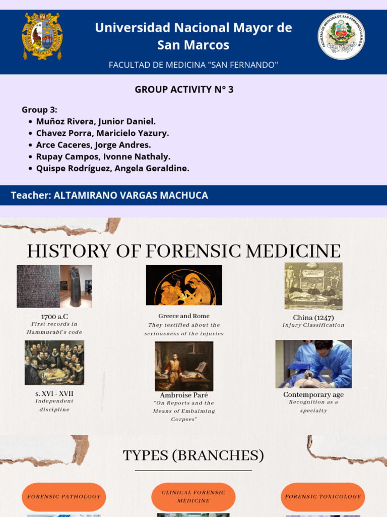 Group Work 3 FORENSIC MEDICINE | PDF