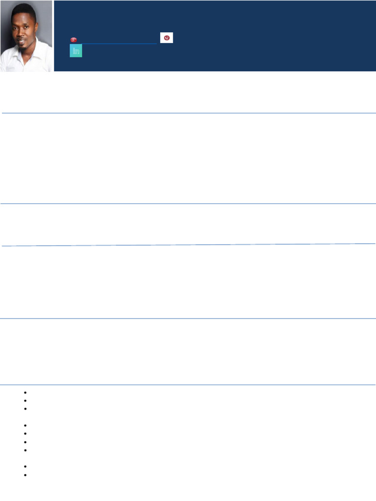 EMMANUEL CV Pics | PDF