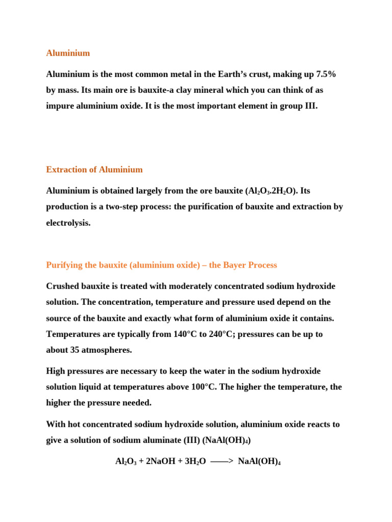 Metals and Their Compounds | PDF