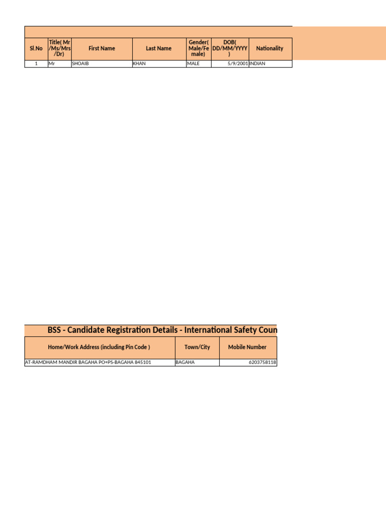 BSS Registraration 1 | PDF