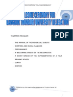 Welcome Ceremony Emcee Script | PDF