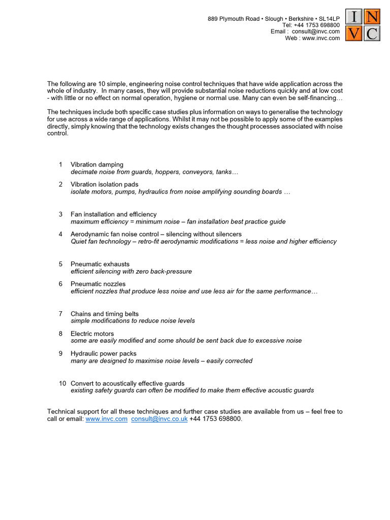 Top-10-Noise-Control-Solutions - V - 2.0 INVC Indsutrial Noise and ...