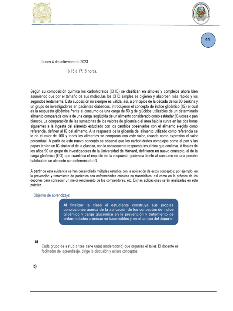 Guía T5 - Aplicación de IG y CG - NyA1 2023 II | PDF