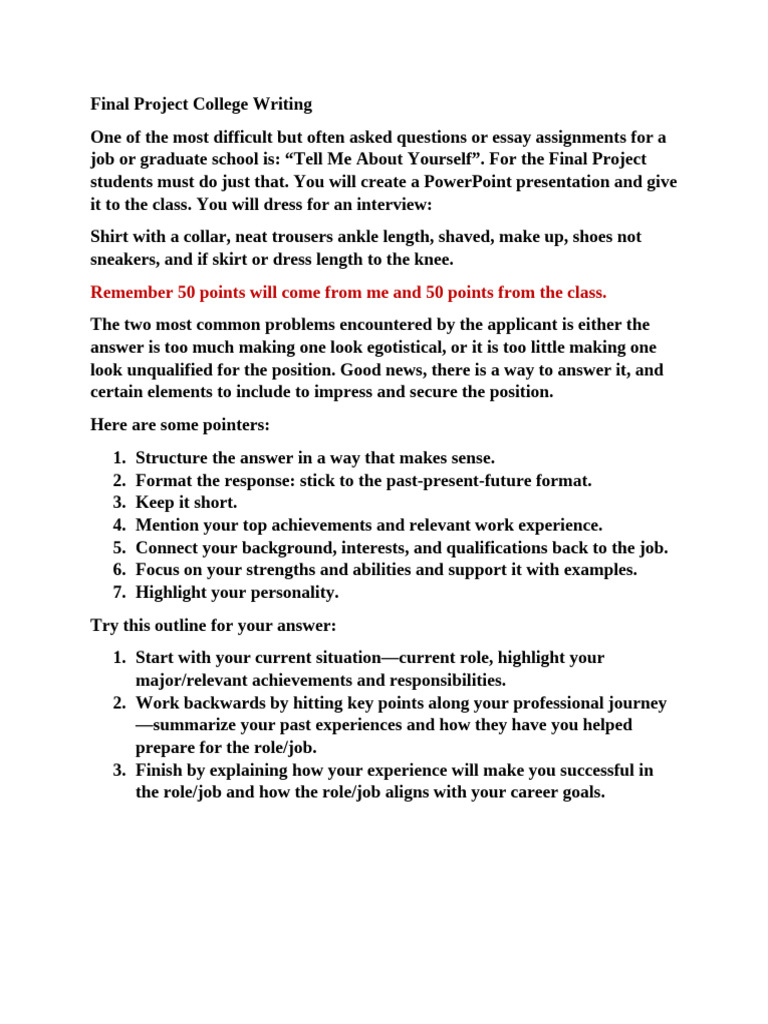 Final Project College Writing | PDF