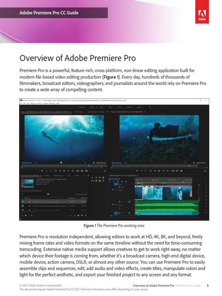 Overview of Adobe Premiere Pro | PDF