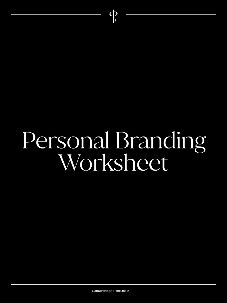 Branding Worksheet | PDF | Brand | Social Media