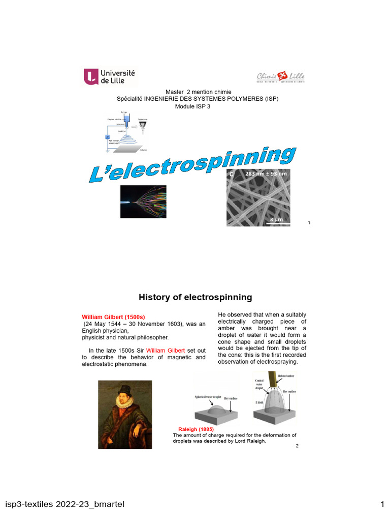 ISP3 Electrospinning 2022-23-1 | PDF