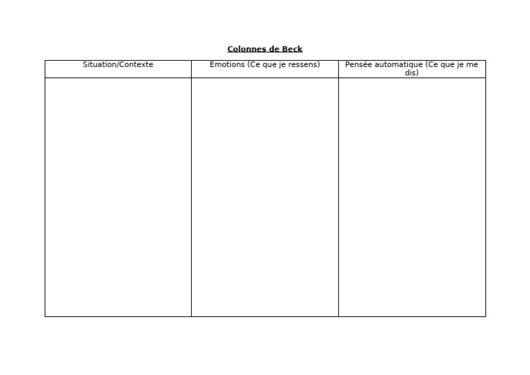 Colonnes de Beck | PDF