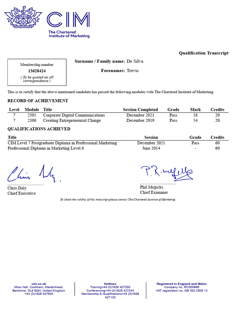 Qualification Transcript - 03 October 2023 072134 | PDF