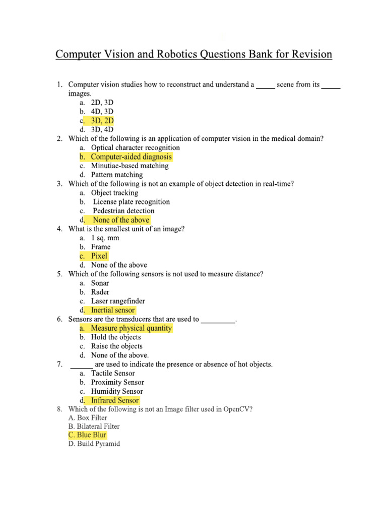 Robotics Solved | PDF