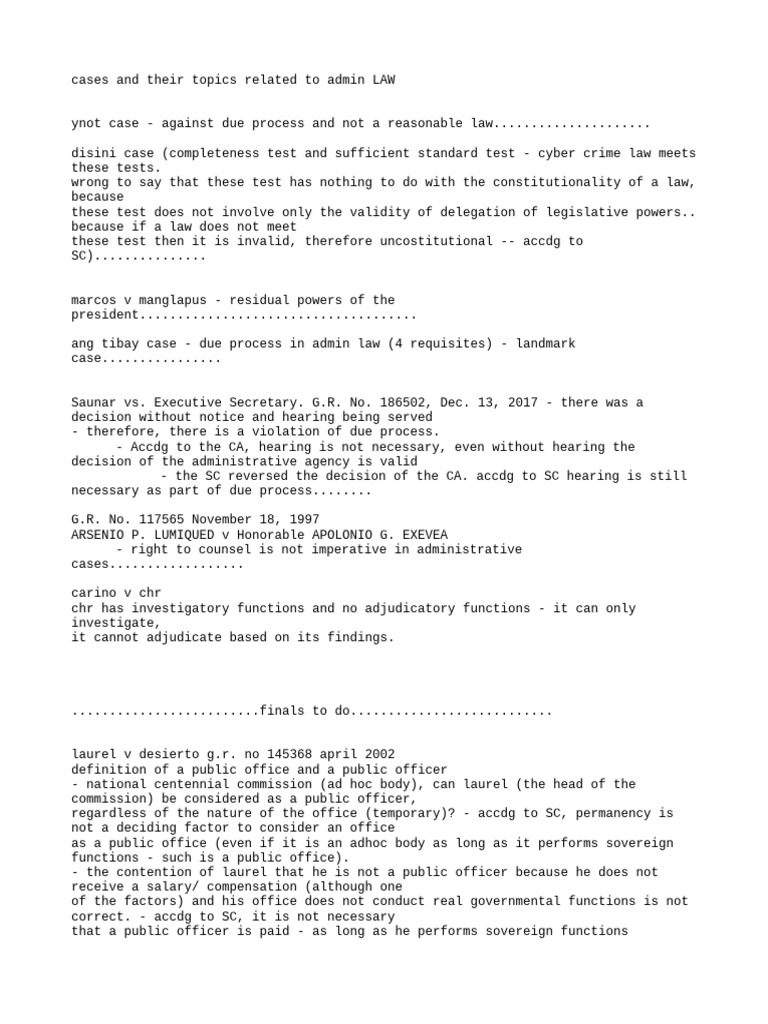 Admin Mentioned cases-RDB | PDF