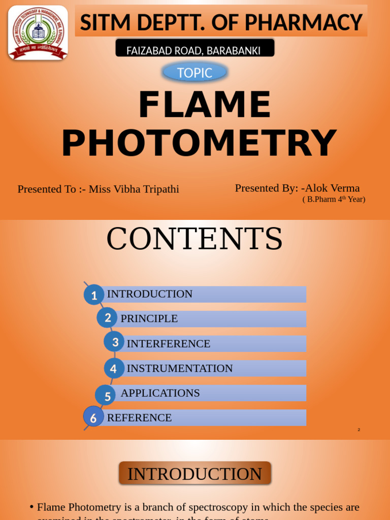 Flame Photometry 1 | PDF