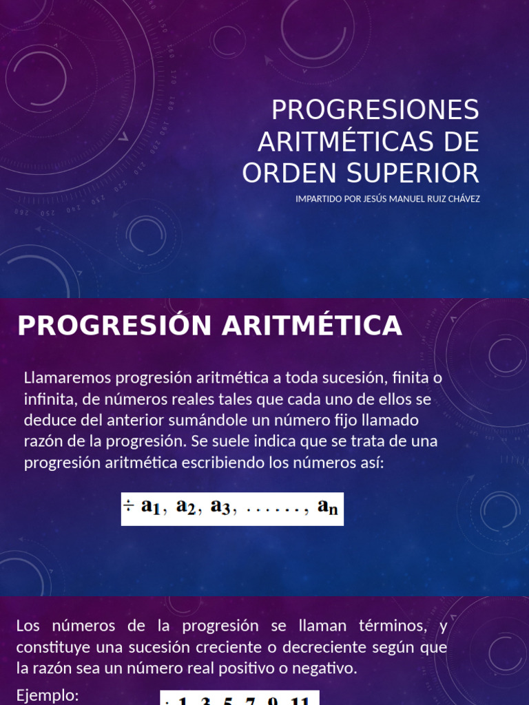 Progresiones Aritméticas de Orden Superior | PDF
