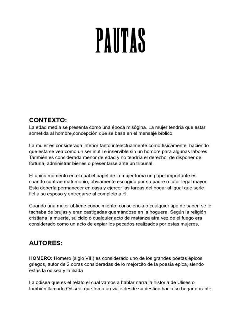PAUTAS | PDF