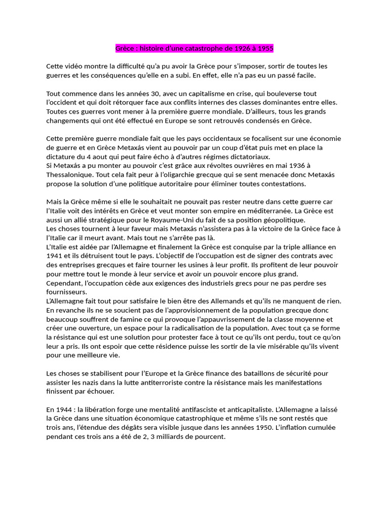 Compte rendu vidéos | PDF