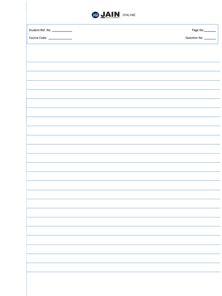Online Exam AnswerSheetTemplate | PDF