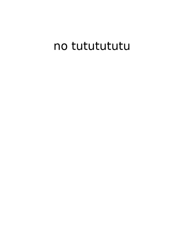 Tututu | PDF