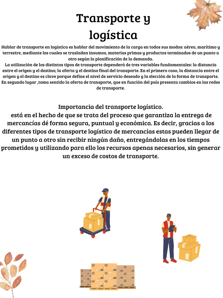 Transporte y Logistica | PDF | Logística | Negocios