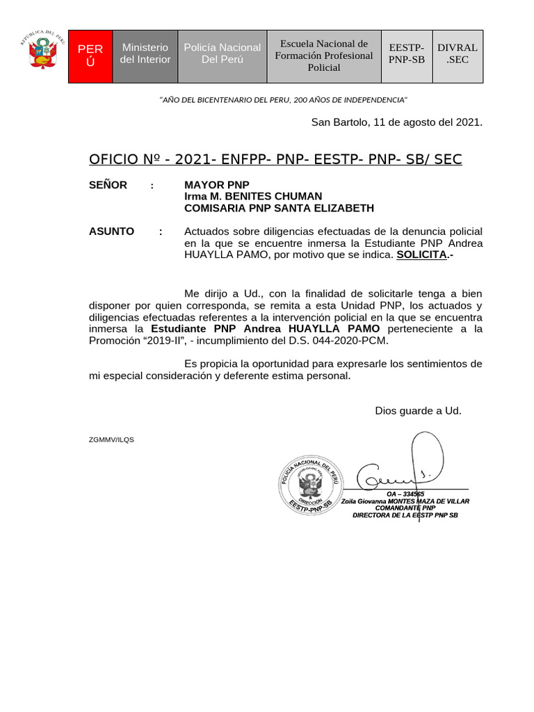 SOLICITA ACTUADOS OFICIO 146-2021 | PDF