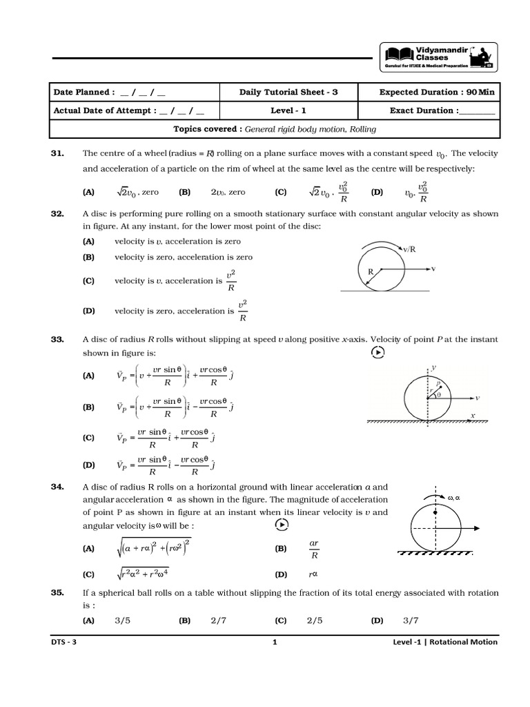 Rotation DTS 3 | PDF