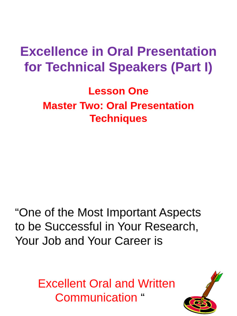 Lesson 1 OralPresentation | PDF