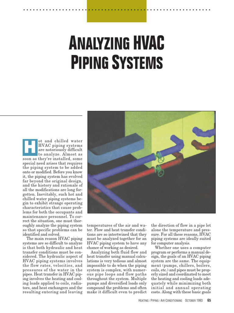 Analyzing HVAC Piping Systems | PDF