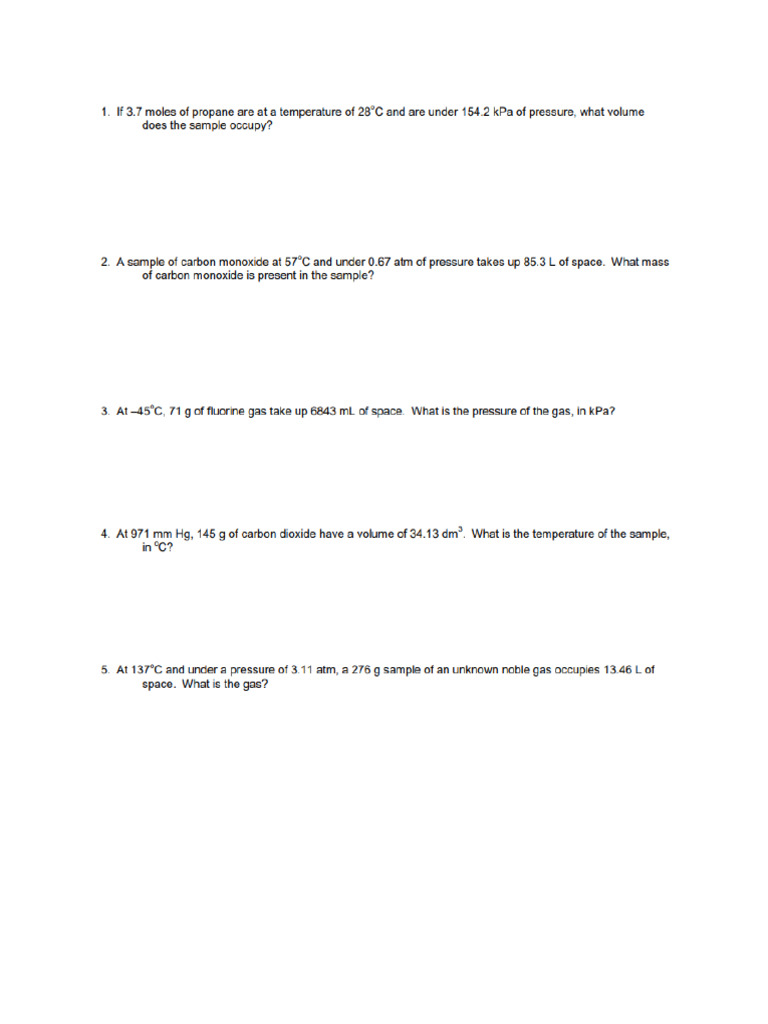 Ideal Gas Law AP Chemistry | PDF