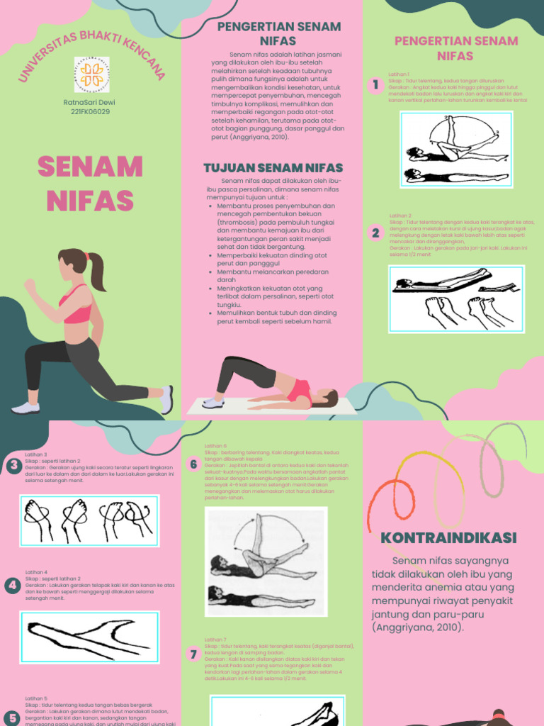 Leaflet Senam Nifas RatnaSD | PDF