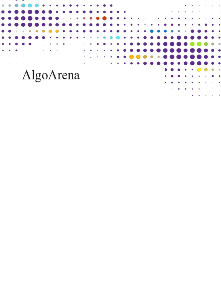 Algo Arena | PDF
