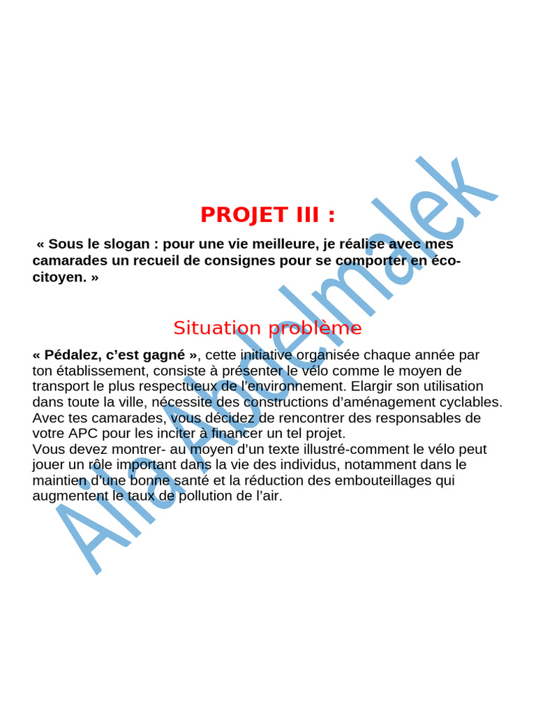 1AM Projet 03 Séq 01. Aila Abdelmalek | PDF