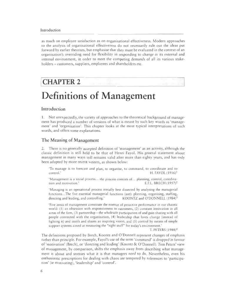 Management Theory and Practice Gerald A. Cole - CH2 | PDF