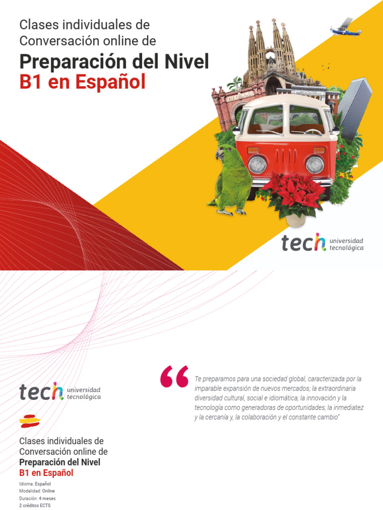 Clase Conversacion Individuales Online Preparacion Nivel b1 Espanol ...