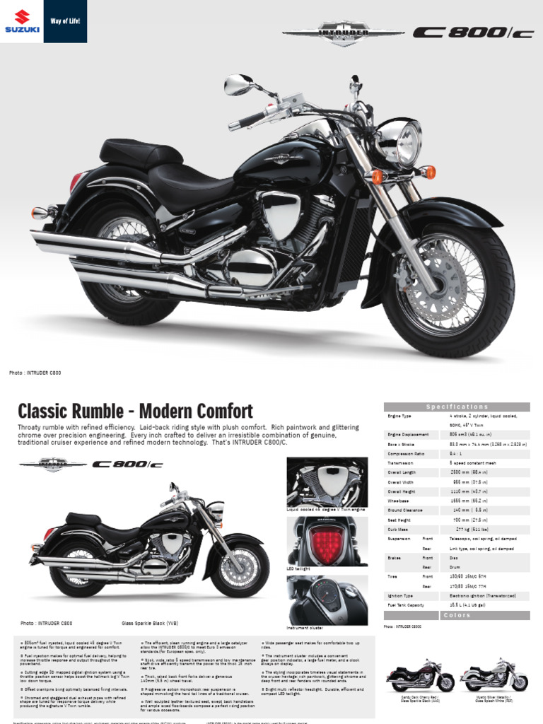 Photo - INTRUDER C800 - Global Suzuki | PDF