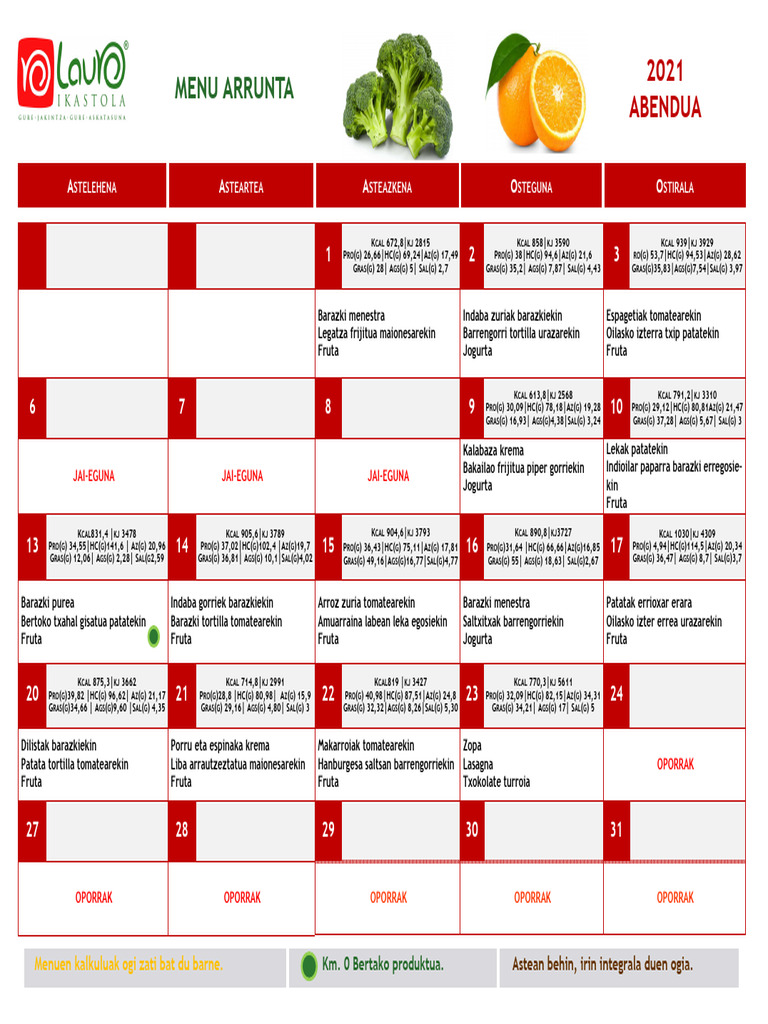 Abendua-2021 Arrunta Eus | PDF