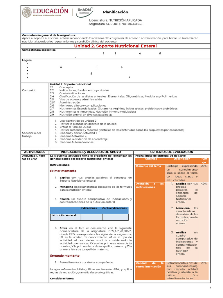 Planificacion U2 | PDF | Estilo apa