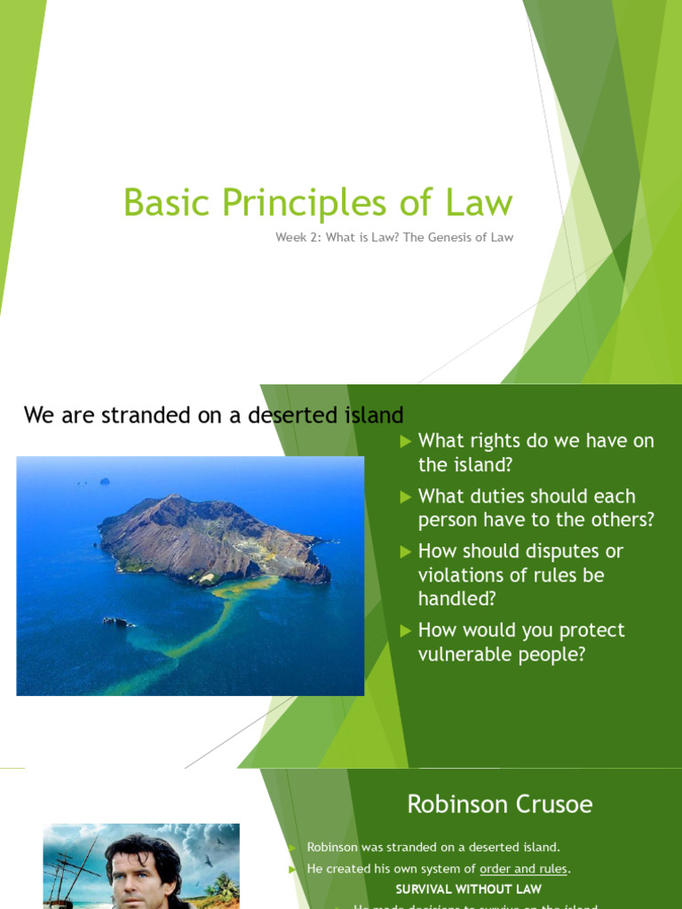 Week 2 Basic Concepts in Law | PDF