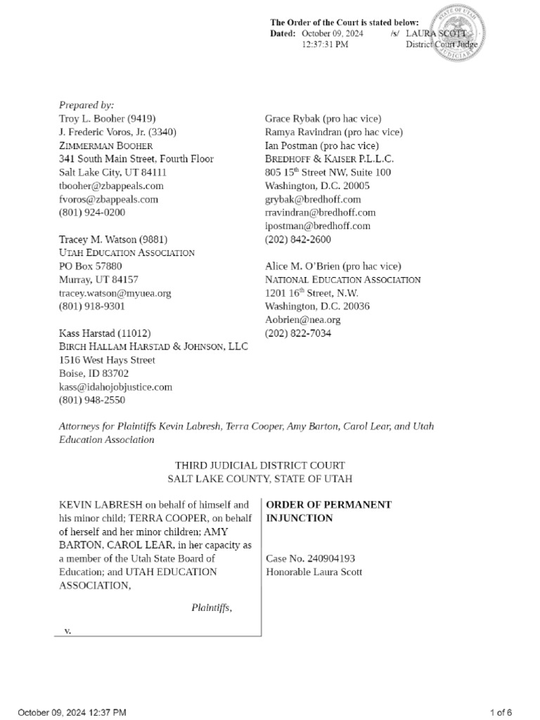 Amendment A Permanent Injunction Against | PDF