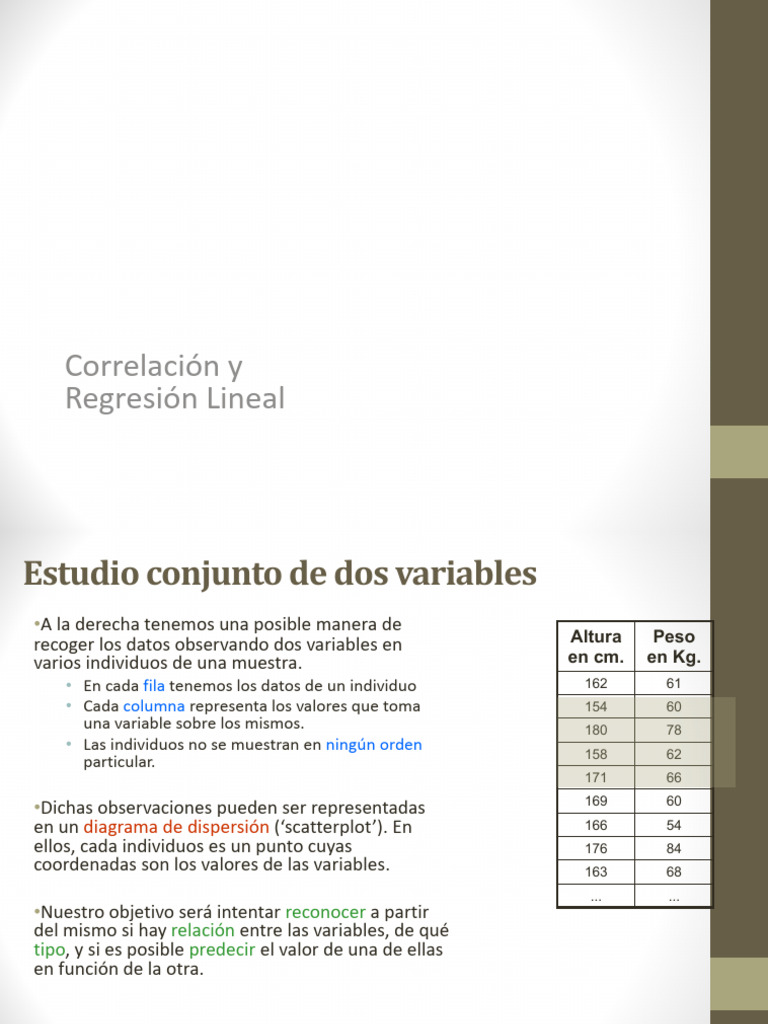 Correlación entre variables | PDF