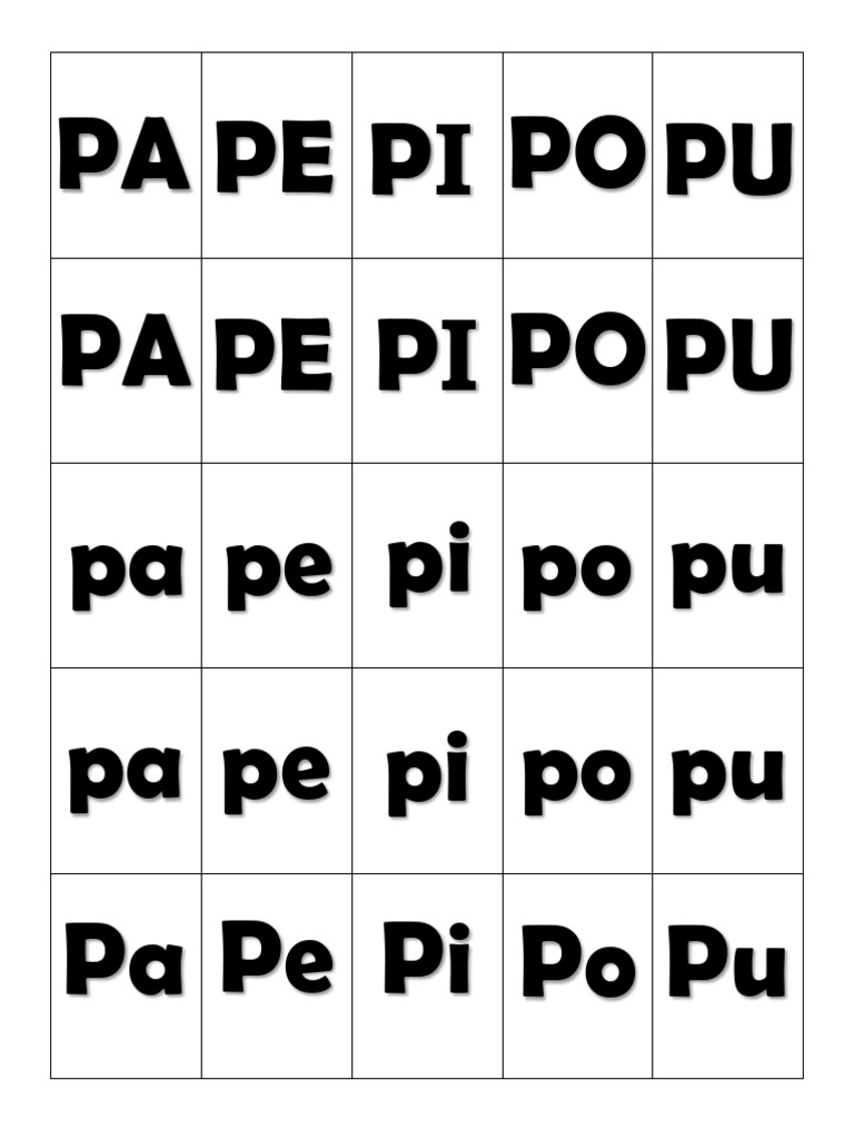 RECORTABLES LETRA P Aprende Con Camilita | PDF