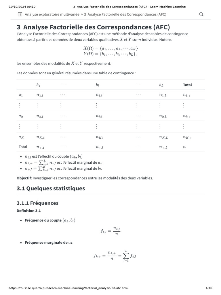 3 Analyse Factorielle Des Correspondances (AFC) - Learn Machine ...
